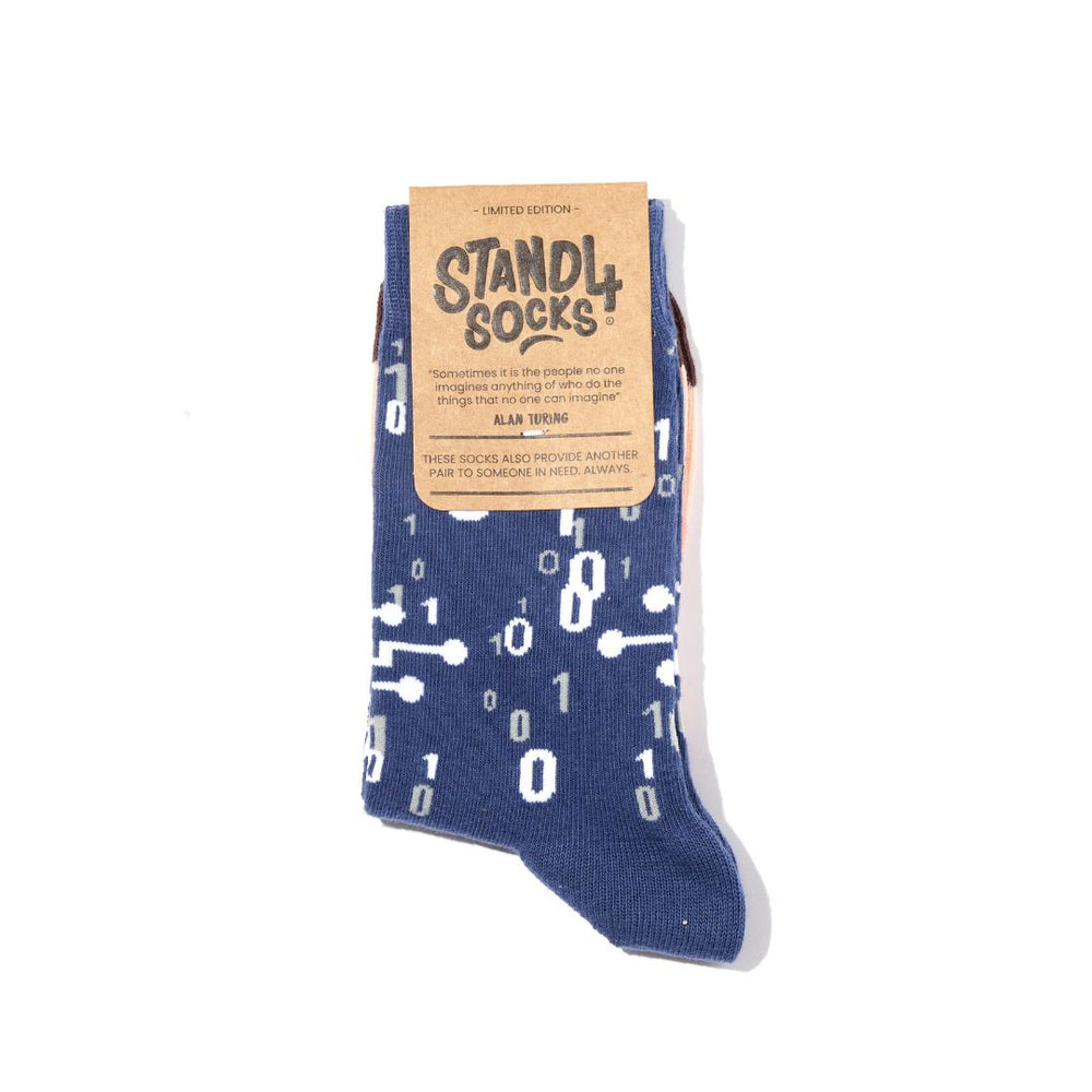 Alan Turing Sock | Stand4 Socks | Buy One = Give One